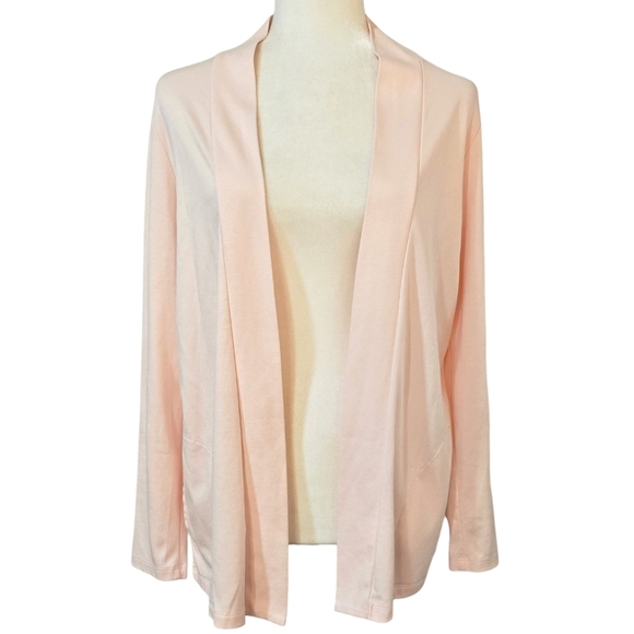 L.L. Bean | Sweaters | Ll Bean 0 Supima Cotton Pale Pink Open Front ...